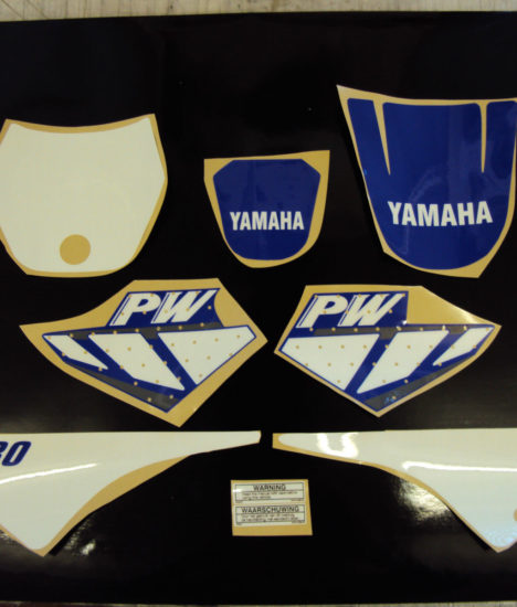 YAMAHA PW 80 GRAPHICS DECALS STICKER KIT | MBX Graffix