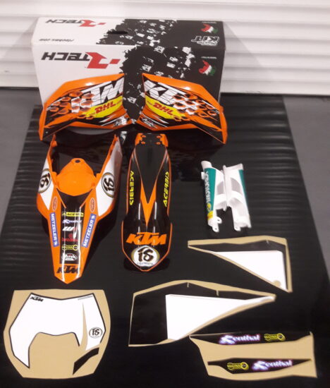 2008 2011 KTM EXC PLASTICS AND GRAPHICS KIT | MBX Graffix